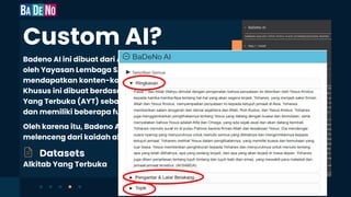 Seminar GoPaskah! - BaDeNo Klasik dan AI | PDF