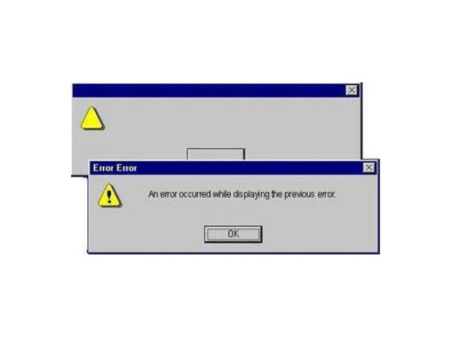 Bad error messages Bad error messages