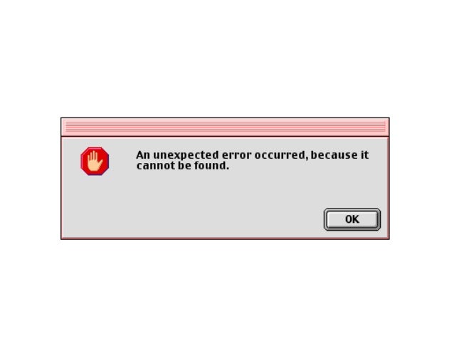 Bad error messages Bad error messages