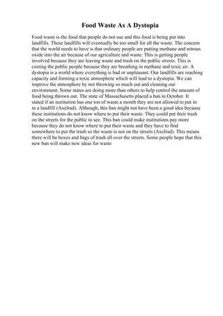 Bad Essay Examples | PDF