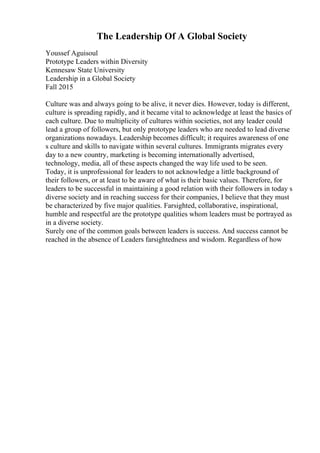 Bad Essay Examples | PDF