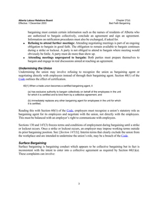 Bad faith bargaining | PDF | Law