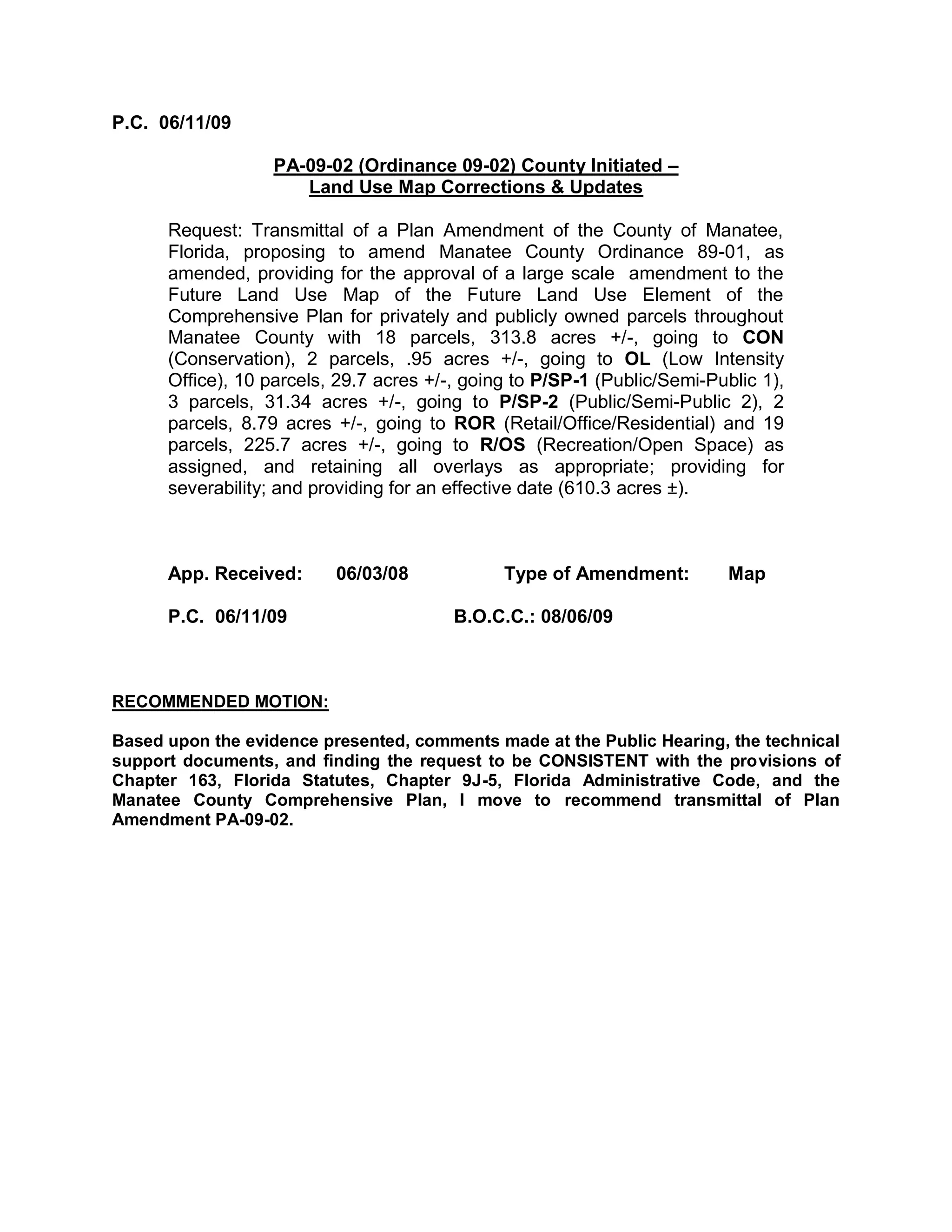 PA-09-02 - County Initiated - Land Use Map Corrections & Updates | PDF