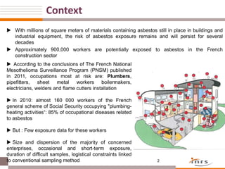 Use of a passive badge for sampling asbestos among building finishing ...