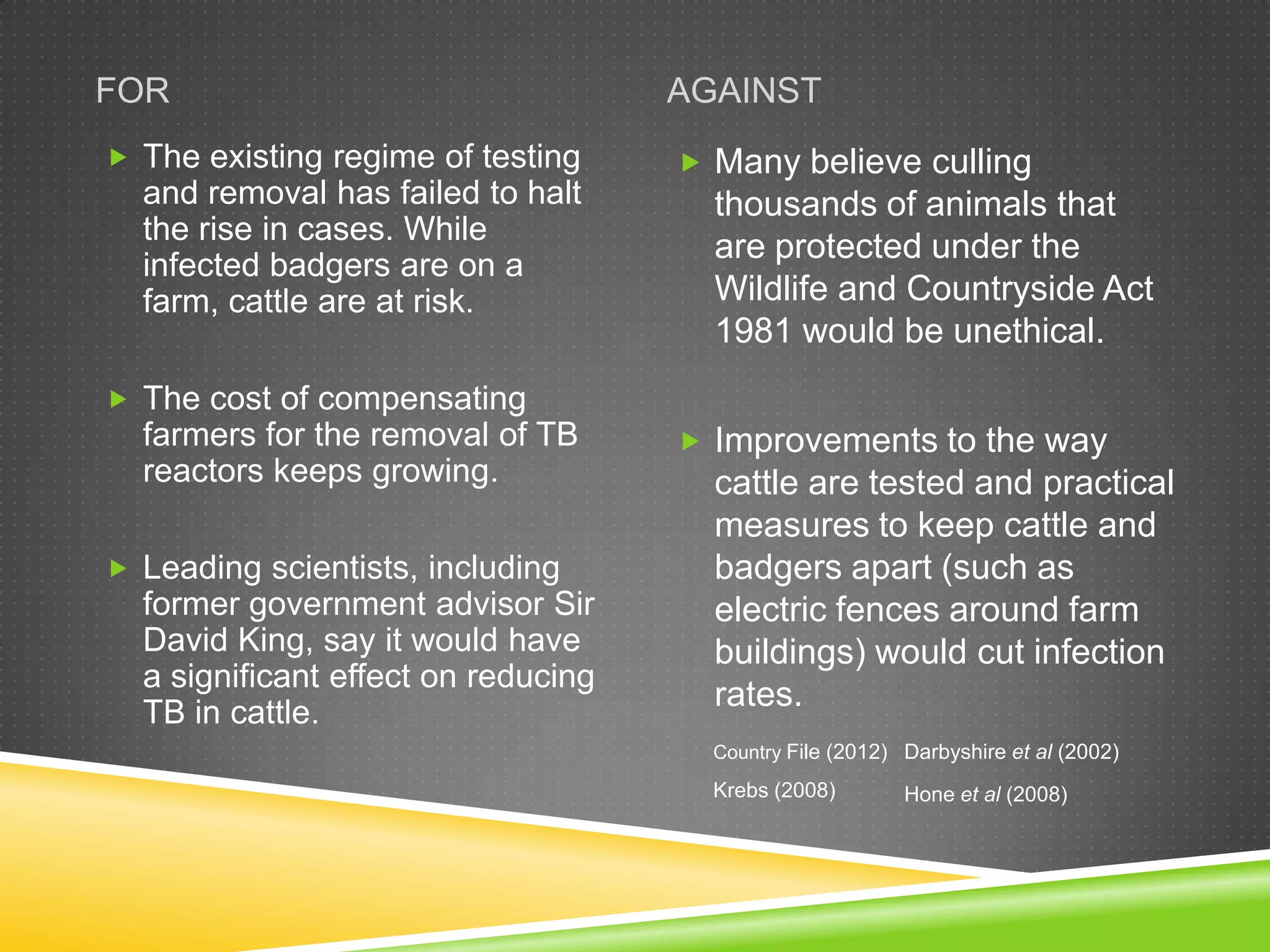 The Badger Cull | PPTX
