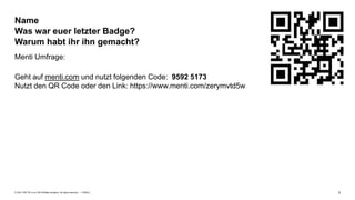 Badges zum Motivieren & Qualifikations-Nachweis - Input & Diskussion | PPT