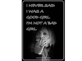 Bad Girl Quotes | PPTX