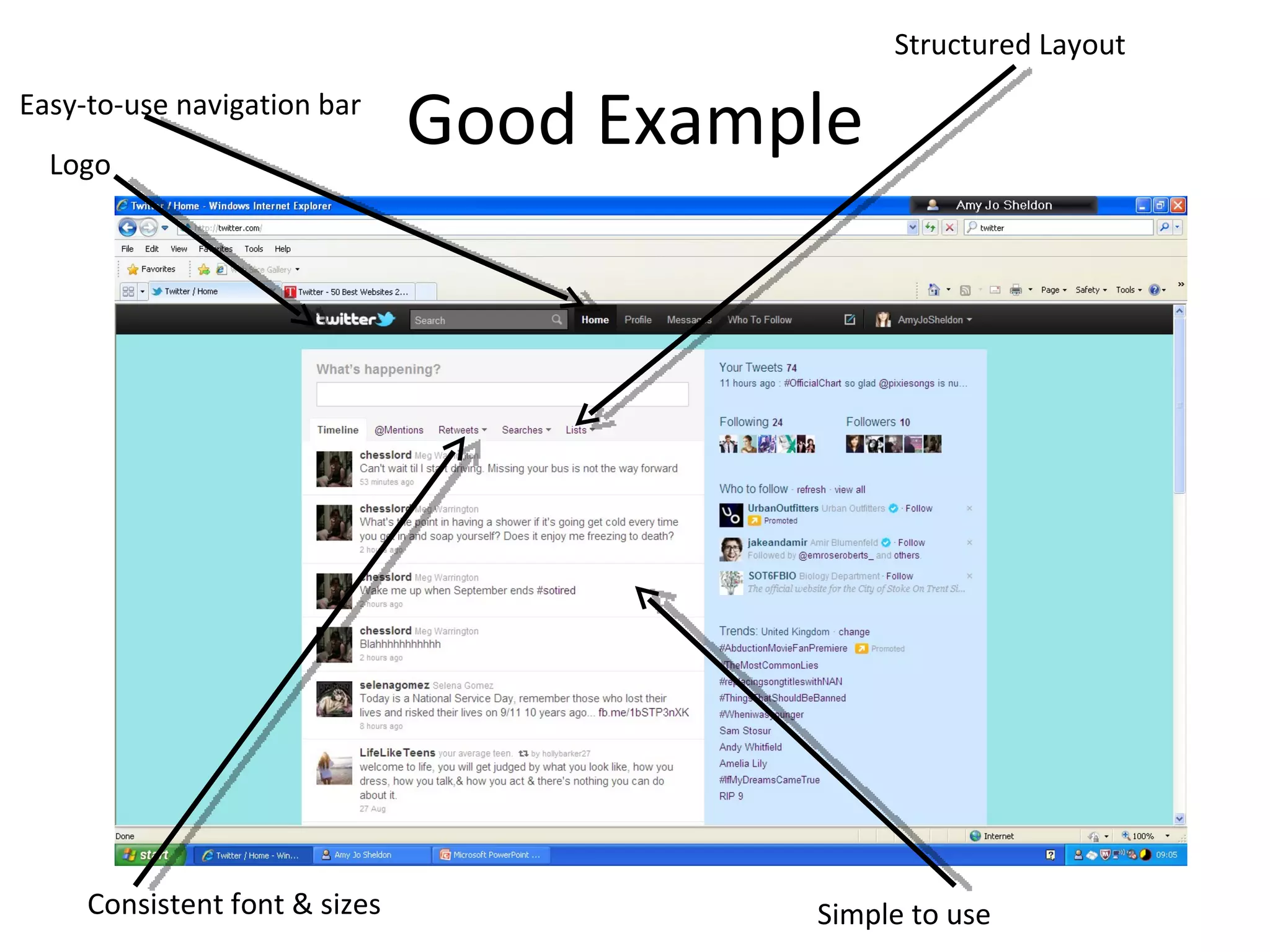 Bad & good examples of websites creative media | PPT