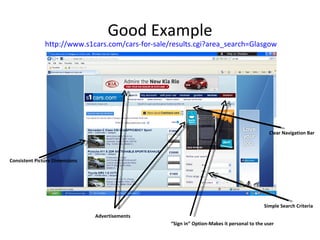 Bad & good examples of websites creative media | PPT