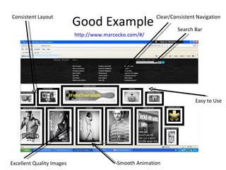 Bad & good examples of websites creative media | PPT