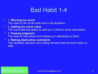 Bad habits | PPT