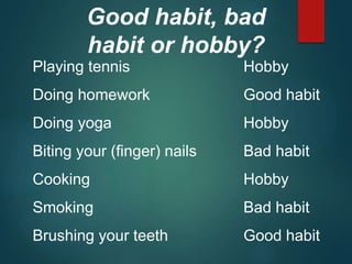Bad Habits | PPT
