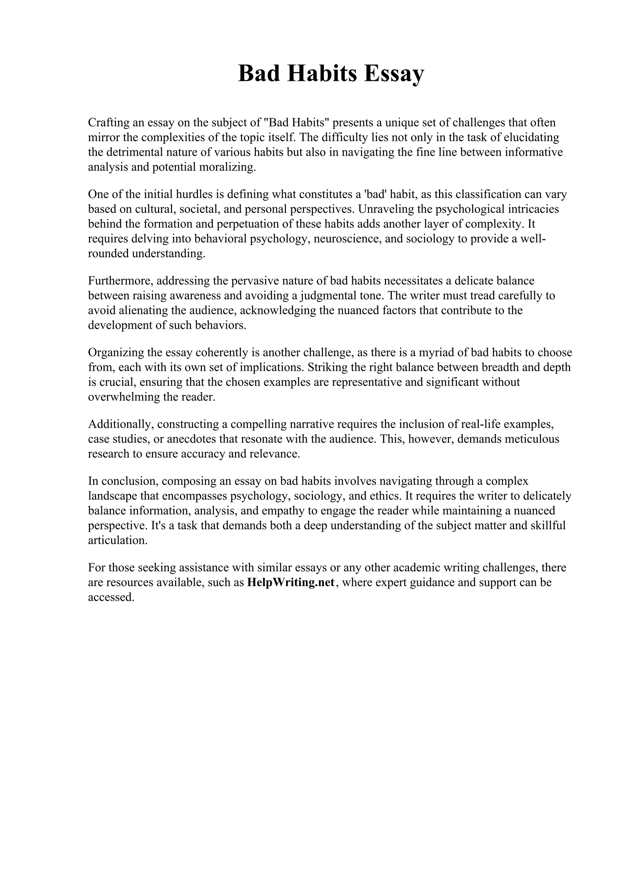 Bad Habits Essay.pdf