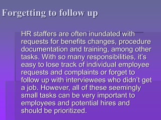Bad Habits Of HR Professionals.ppt