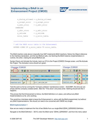 BADI IMPLEMENTATION.pdf | Programming Languages | Computing