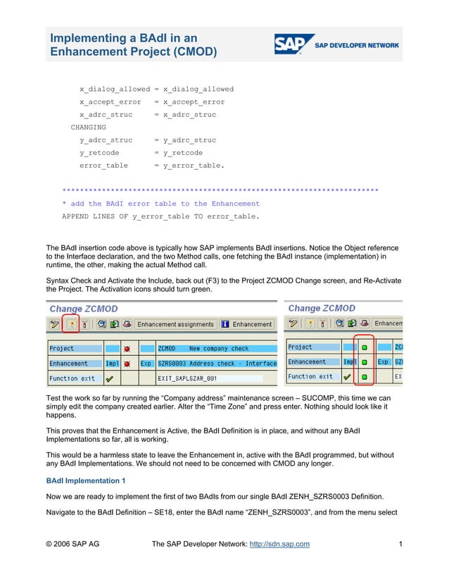BADI IMPLEMENTATION.pdf | Programming Languages | Computing
