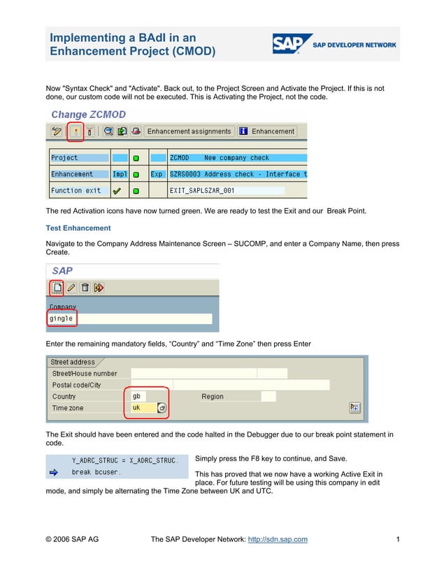 BADI IMPLEMENTATION.pdf | Programming Languages | Computing