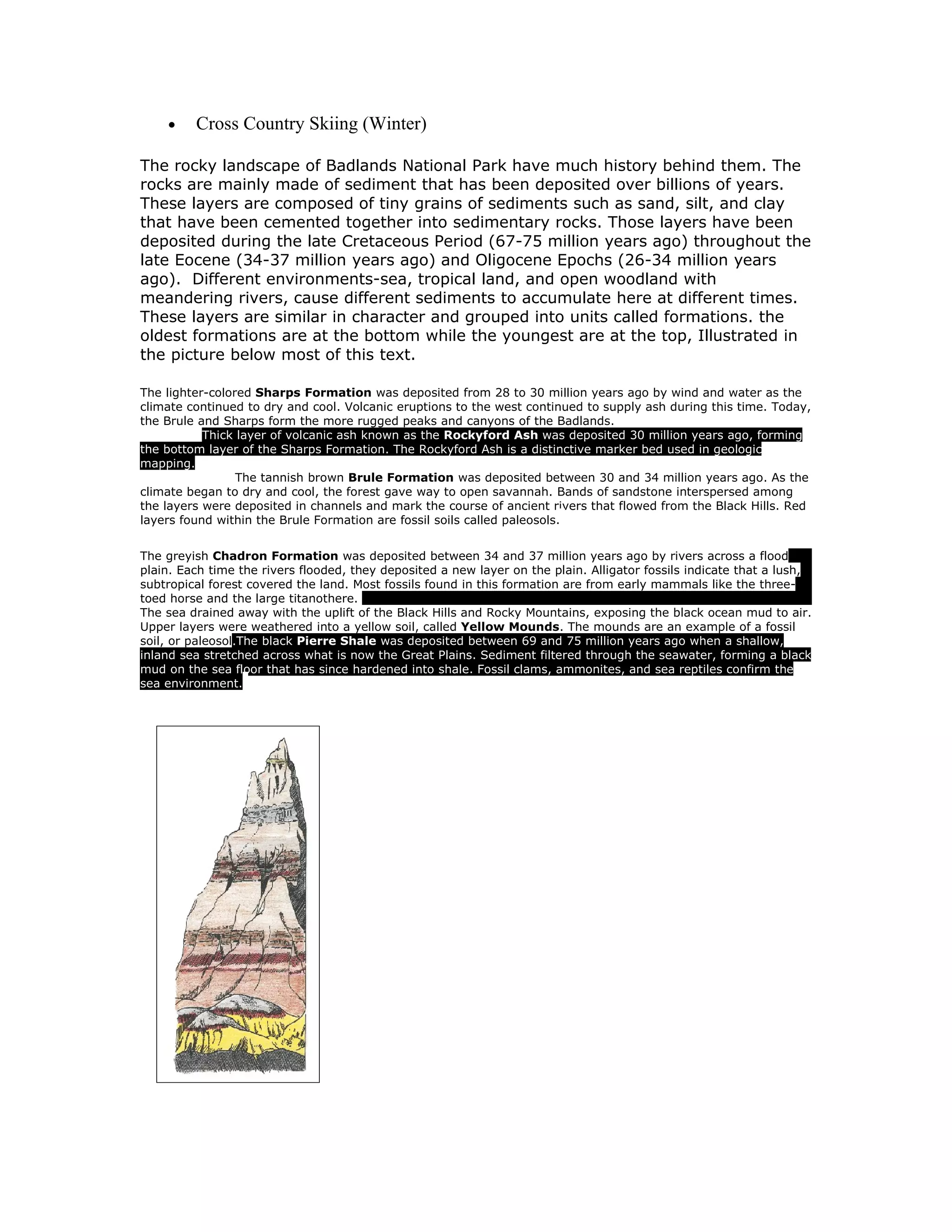 Badlands national park | DOC