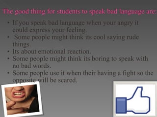Bad language | PPT