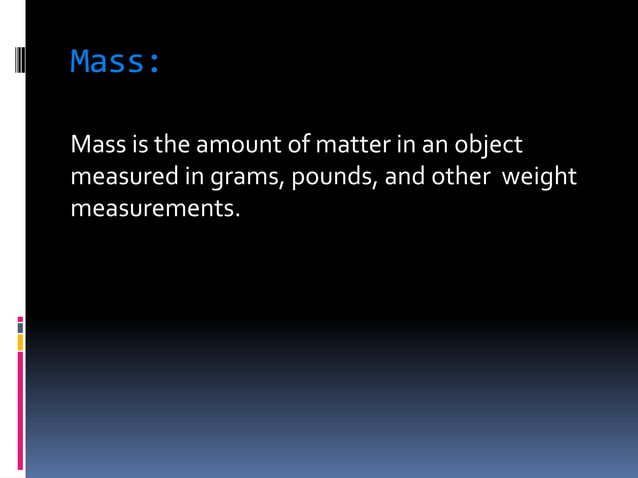 Mass and volume powerpoint | PPT