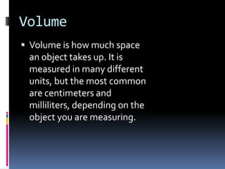 Mass and volume powerpoint | PPT