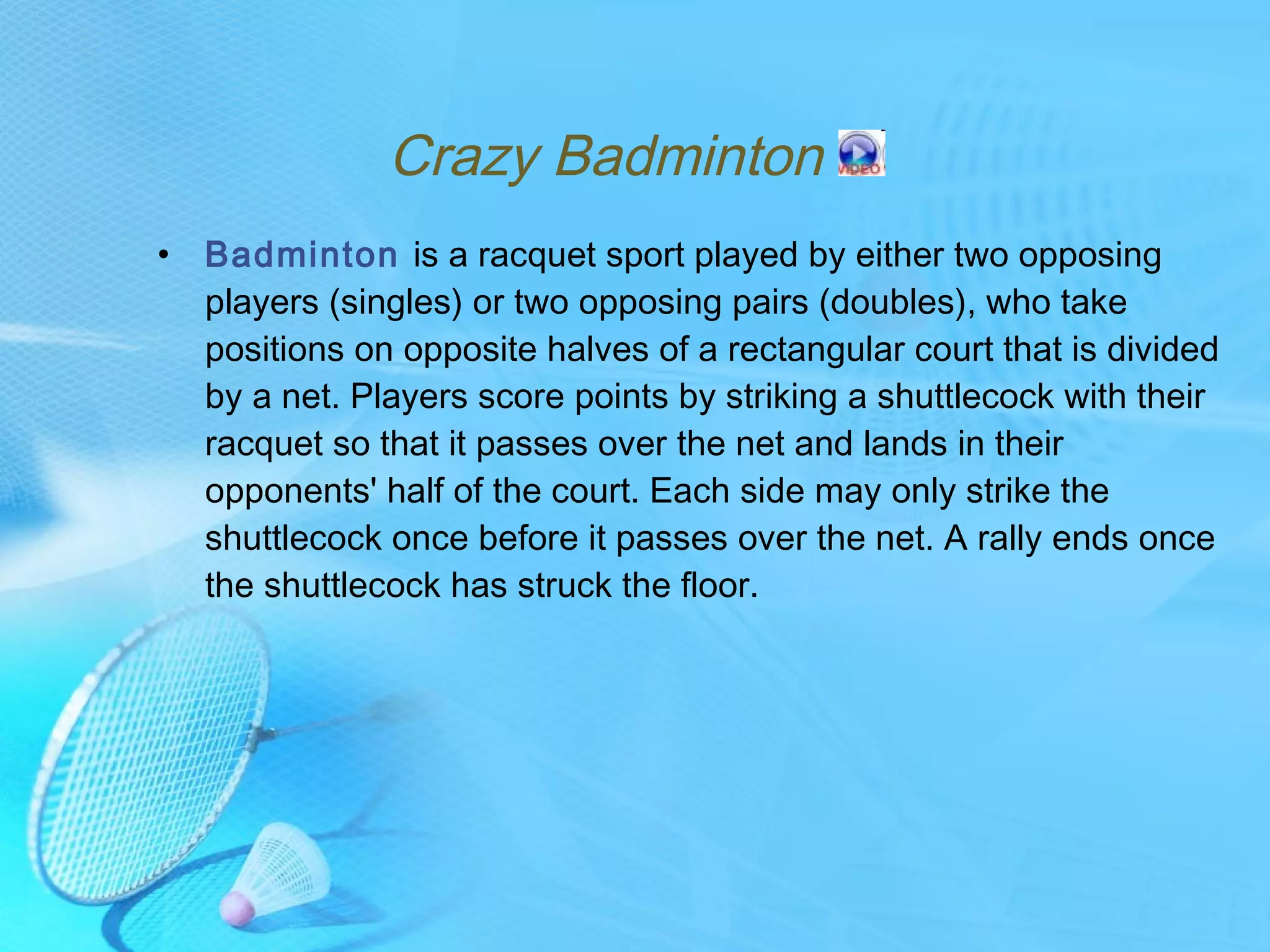 Badminton | PPT