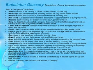 Badminton | PPT