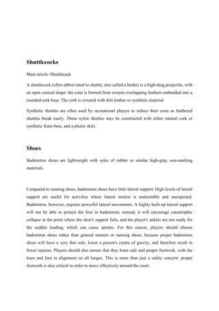 Badminton | DOCX