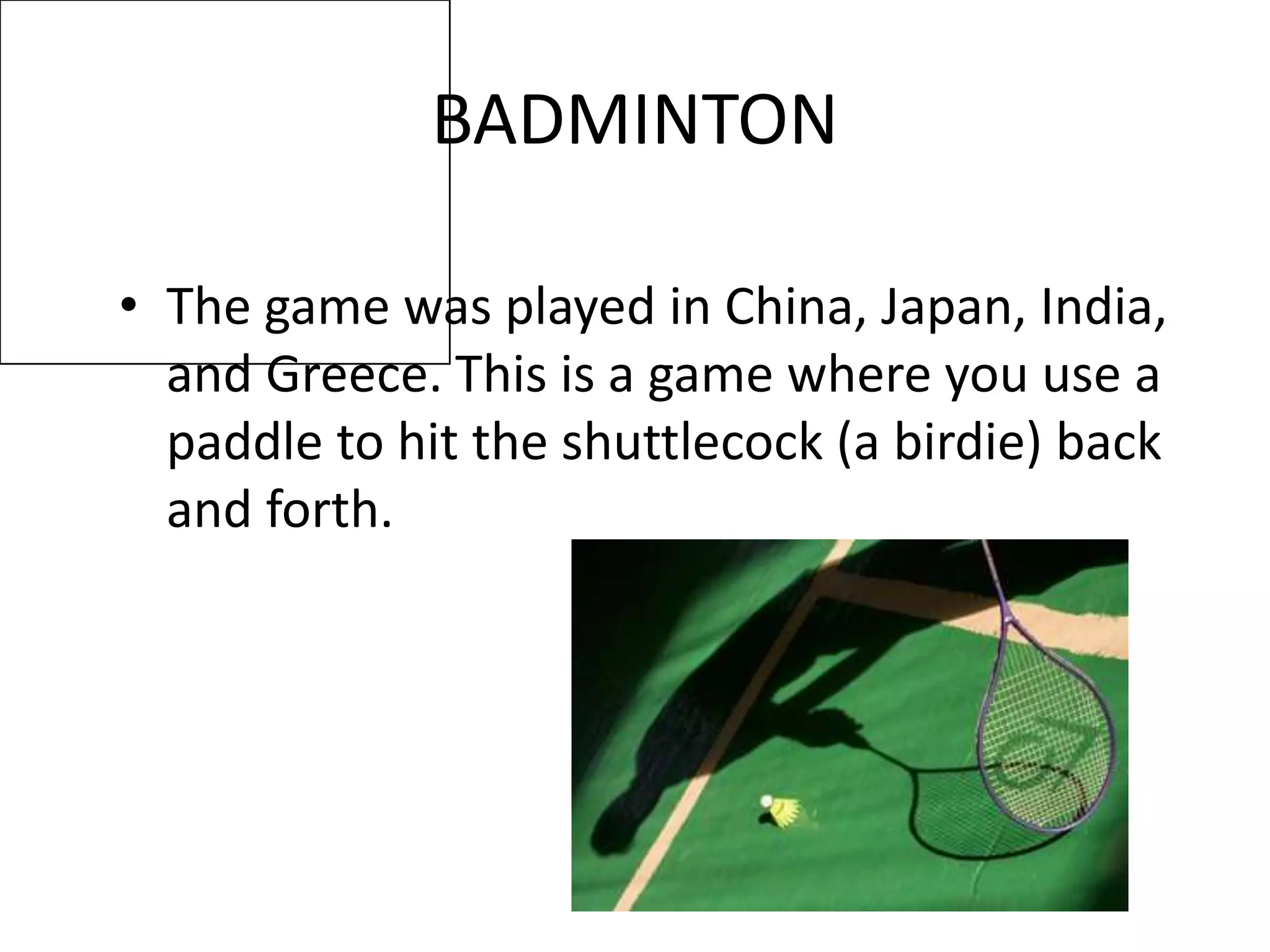 Badminton | PPTX | Badminton | Sports