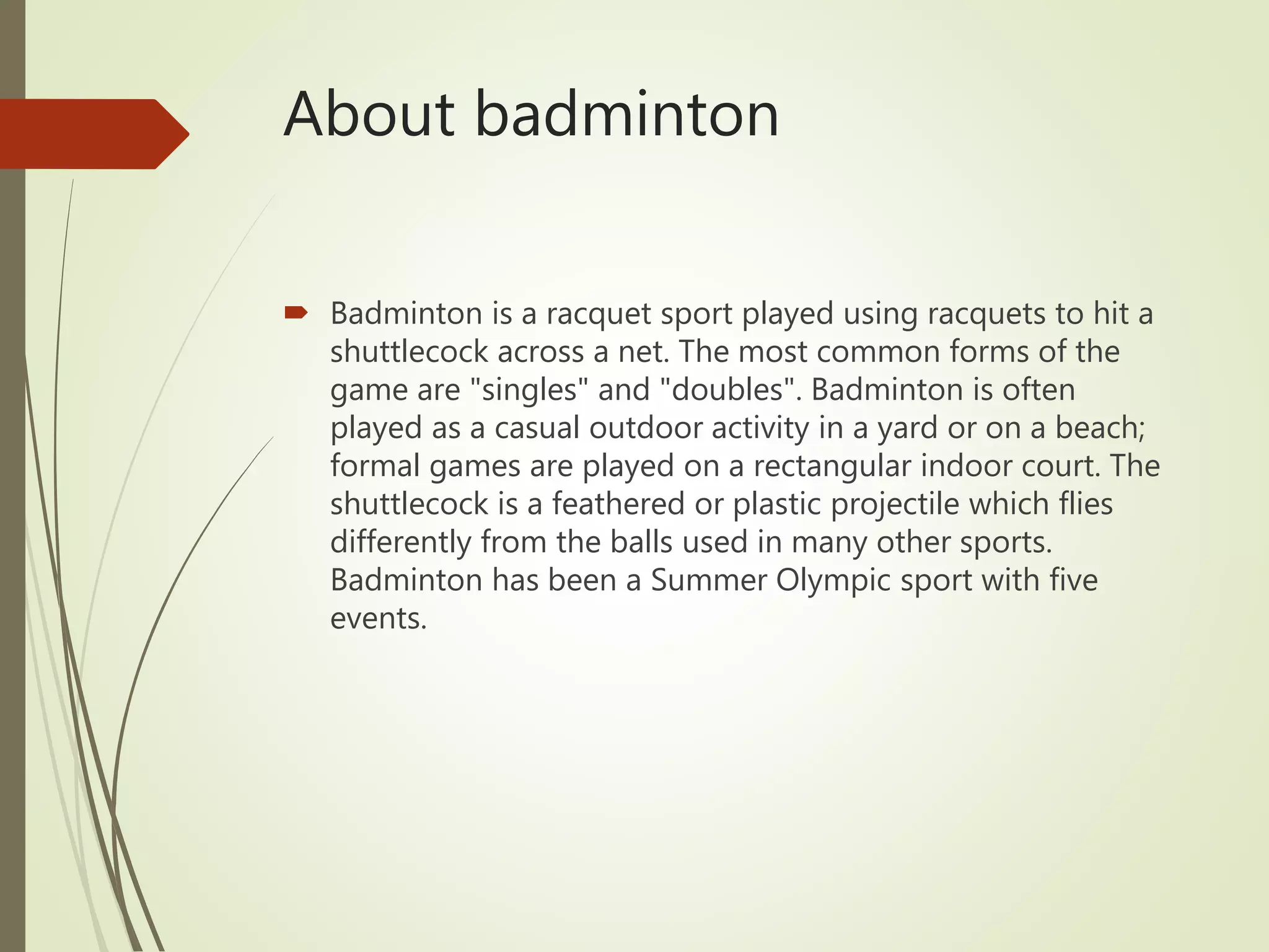 Badminton | PPT