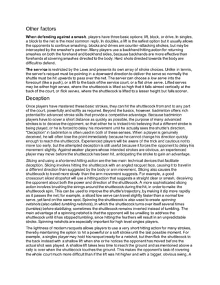 Badminton | DOCX | Badminton | Sports