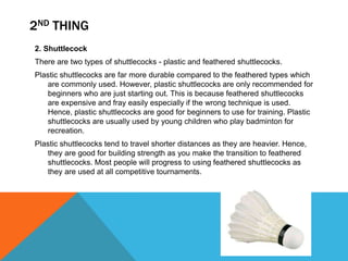 Badminton | PPTX