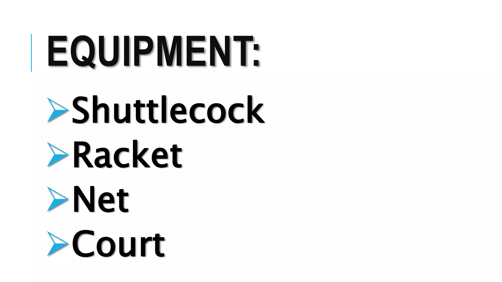 Physical Education (BADMINTON) | PPTX