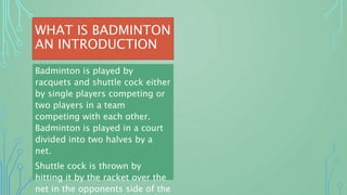 Badminton | PPTX | Badminton | Sports