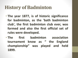 Badminton | PPT