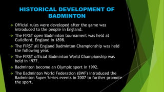 Badminton | PPTX