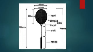 Badminton Court Construction and Equipment Measurements | PPTX