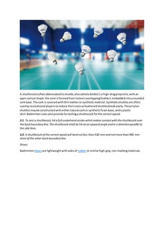 Badminton | DOCX