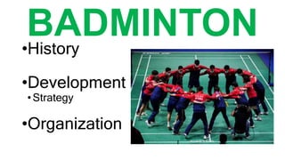 BADMINTON intoduce and some team china information | PPTX