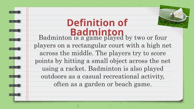 Badminton notes for junior high school students .pptx