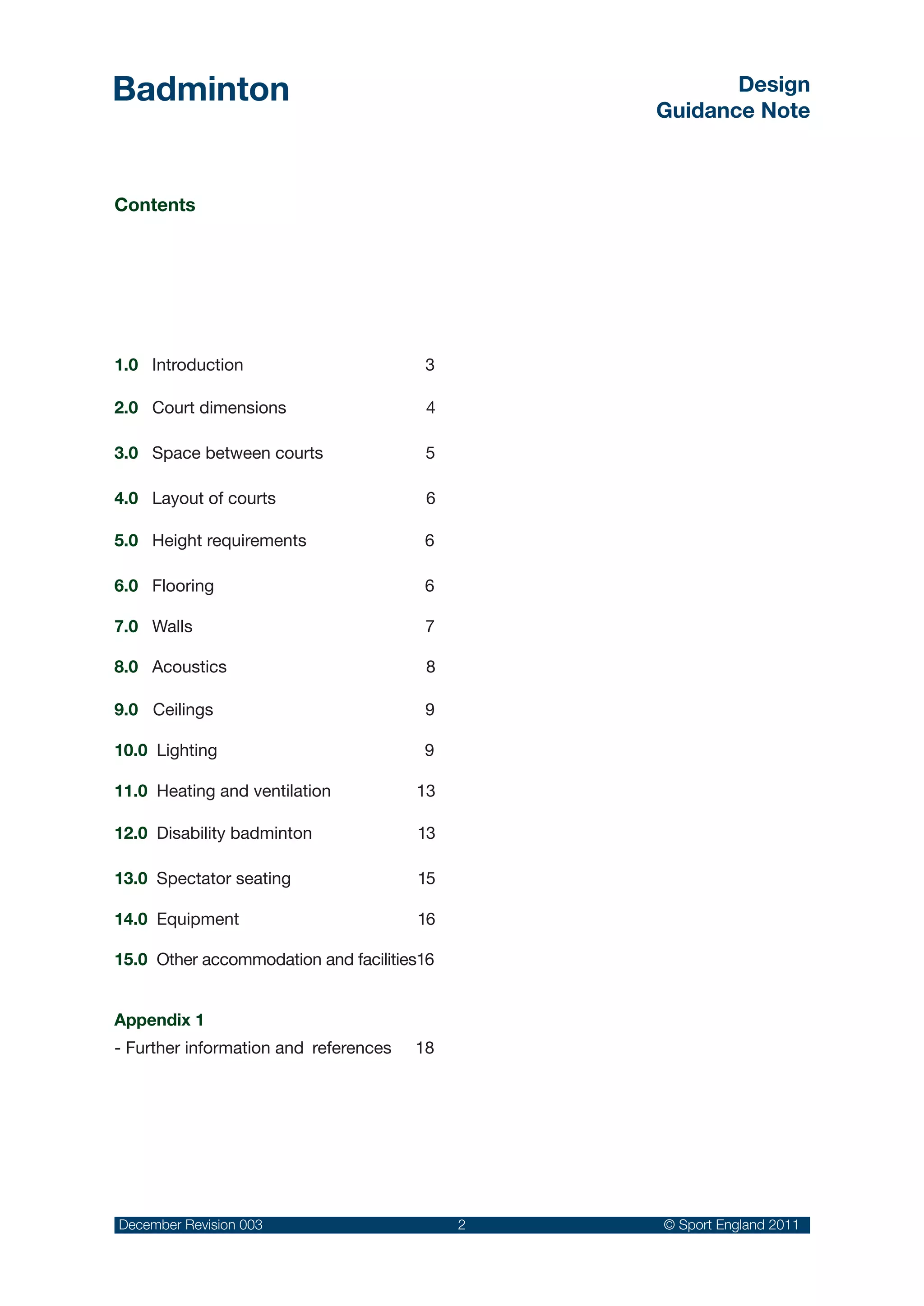 Badminton design-guide-dec-2011 | PDF