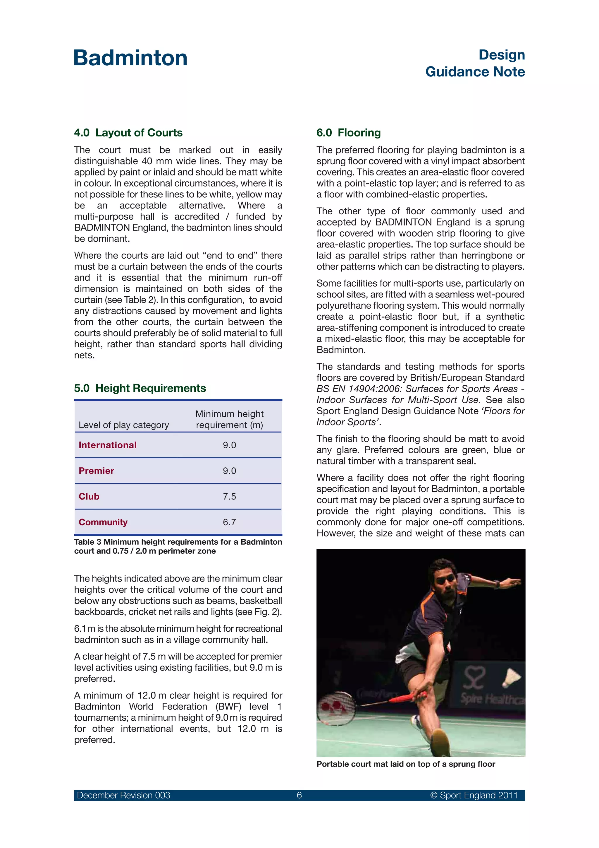 Badminton design-guide-dec-2011 | PDF