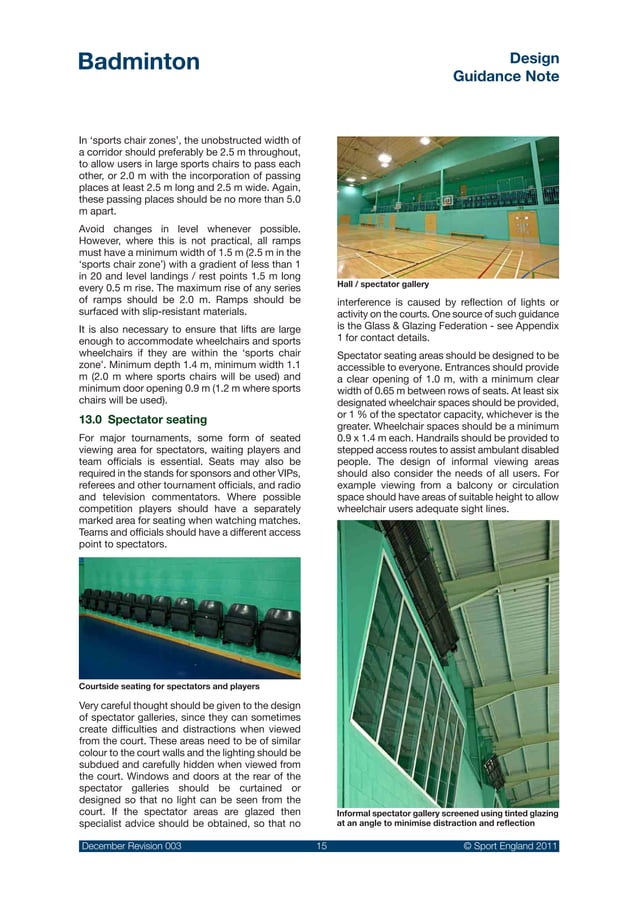 Badminton design-guide-dec-2011 | PDF | Badminton | Sports