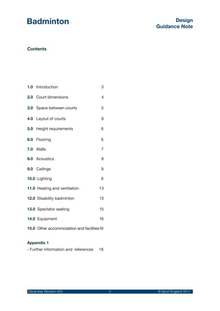 Badminton design-guide-dec-2011 | PDF