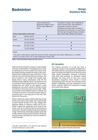 Badminton design-guide-dec-2011 | PDF