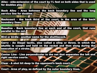 badmintoN LECTURE FOR YOUR PHYSICAL EDUCATION | PPTX