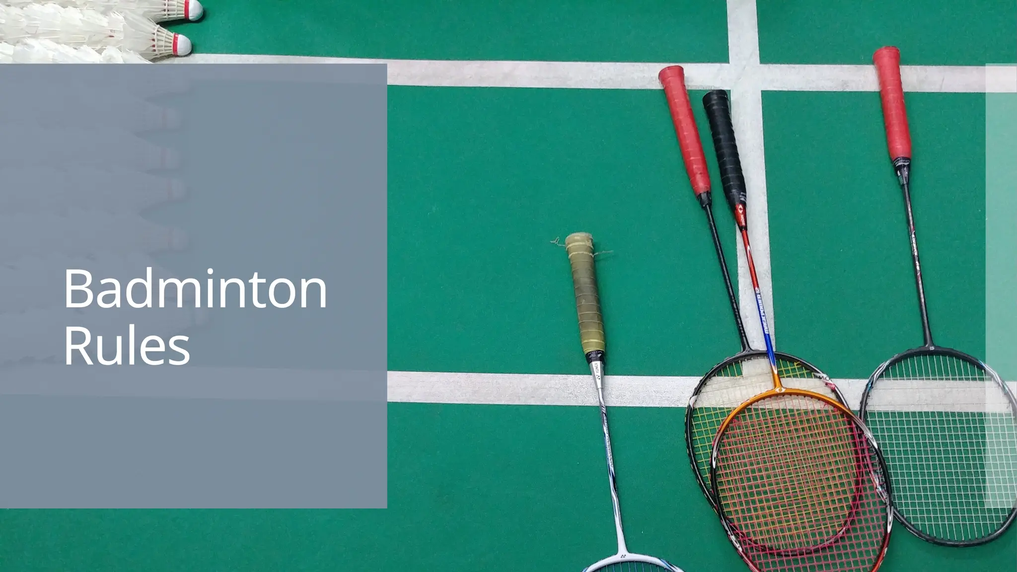 Badminton-Rules and its different types of serving rules for singles .pptx