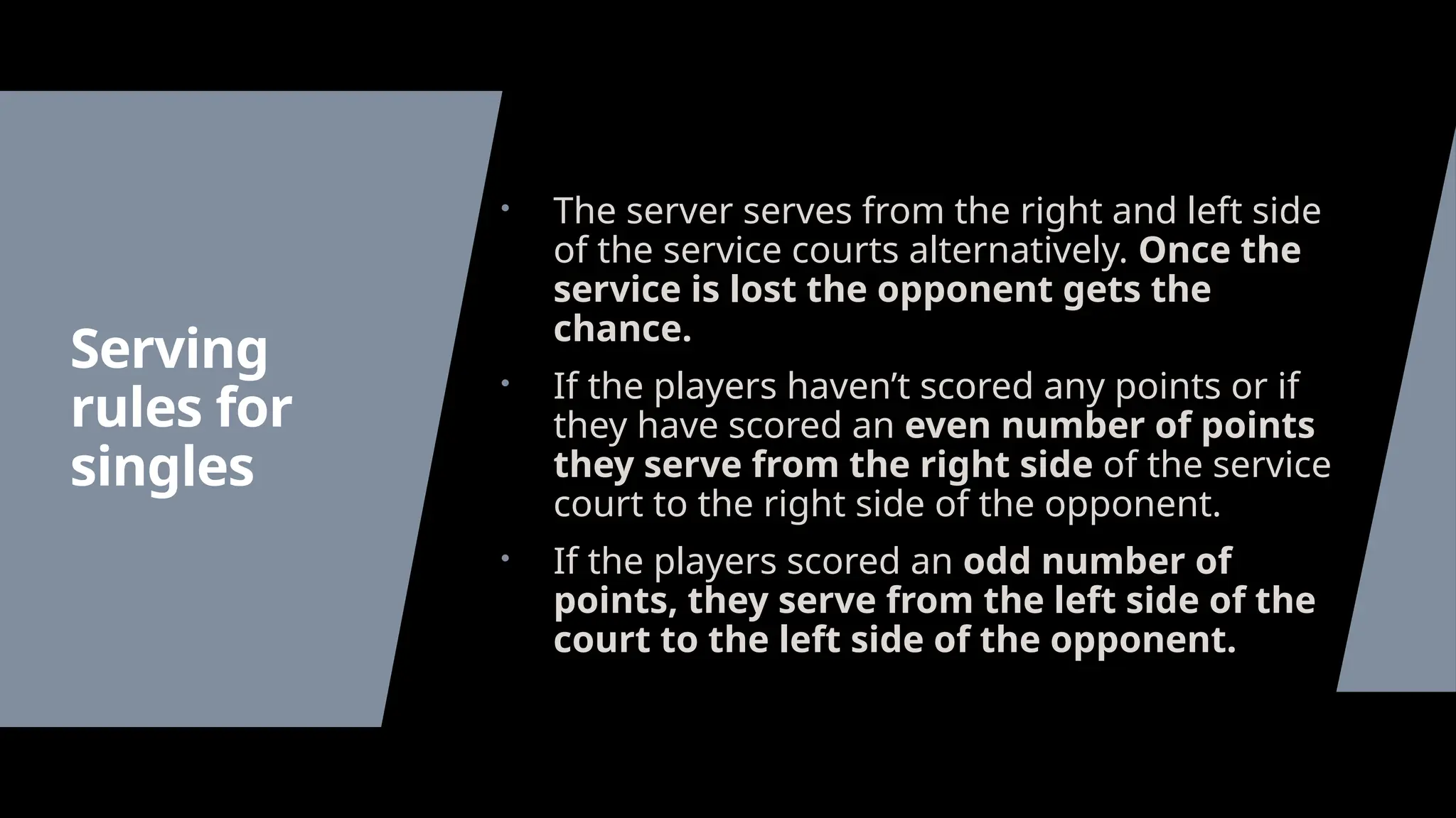 Badminton-Rules and its different types of serving rules for singles .pptx