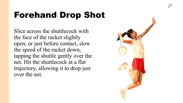 Badminton Drop Shots | PPTX