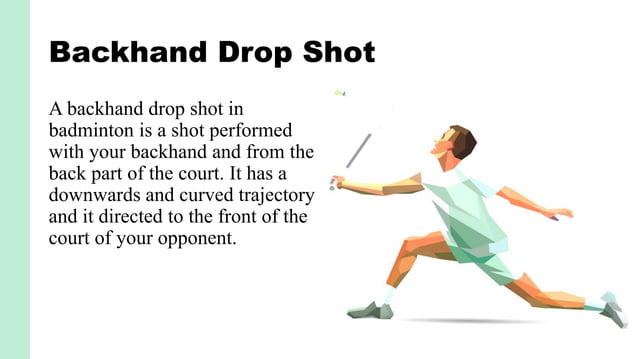 Badminton Drop Shots | PPTX